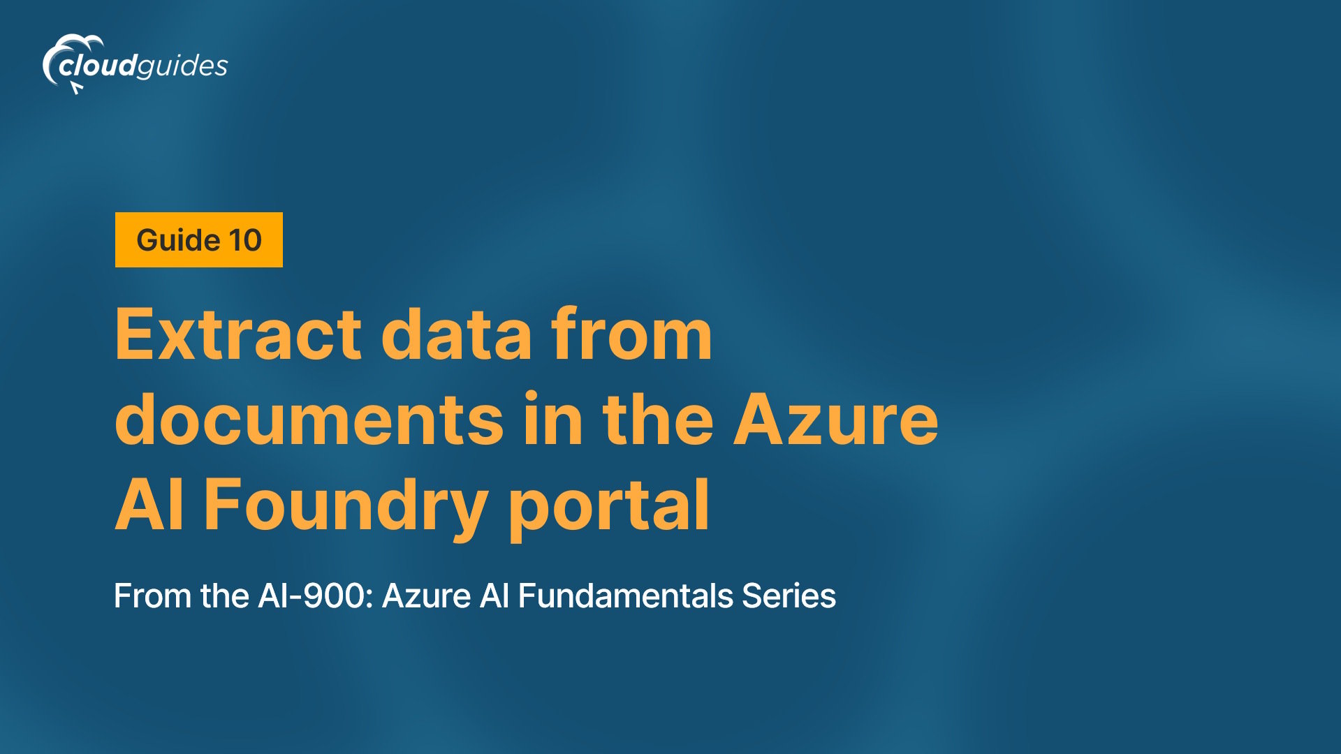 AI-900: Extract data from documents in the Azure AI Foundry portal - Interactive Guide